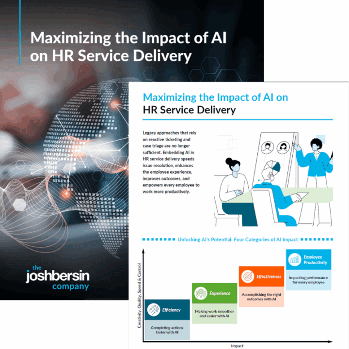 Maximizing the Impact of AI on HR Service Delivery – JOSH BERSIN