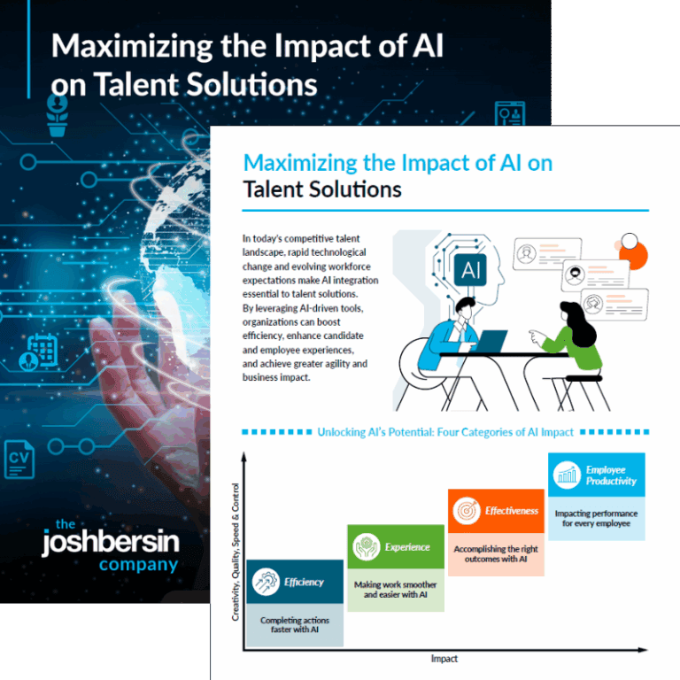 Maximizing the Impact of AI on Talent Solutions – JOSH BERSIN